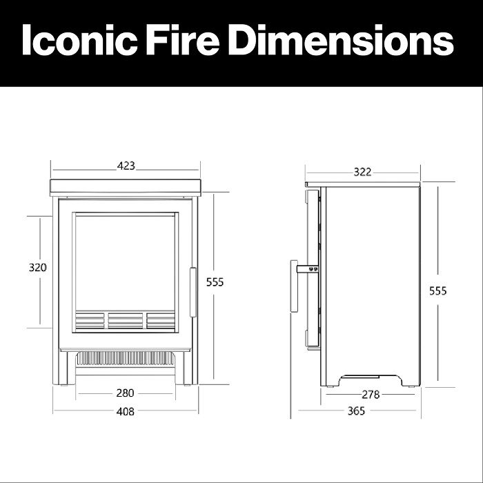 Iconic 500 Electric Fire - Stoves Man Ltd