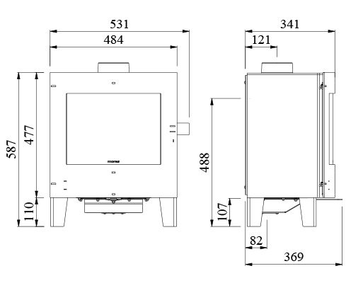 Morso 4412 Woodburning/Multifuel Stove - Stoves Man Ltd