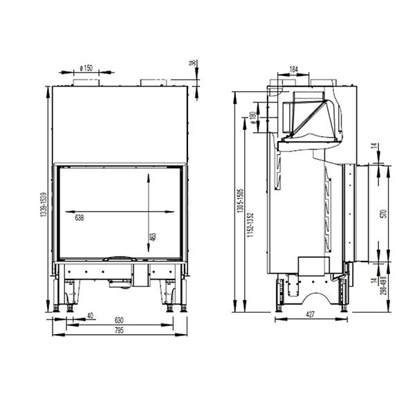 Morso S101-12 Insert Woodburning Stove - Stoves Man Ltd