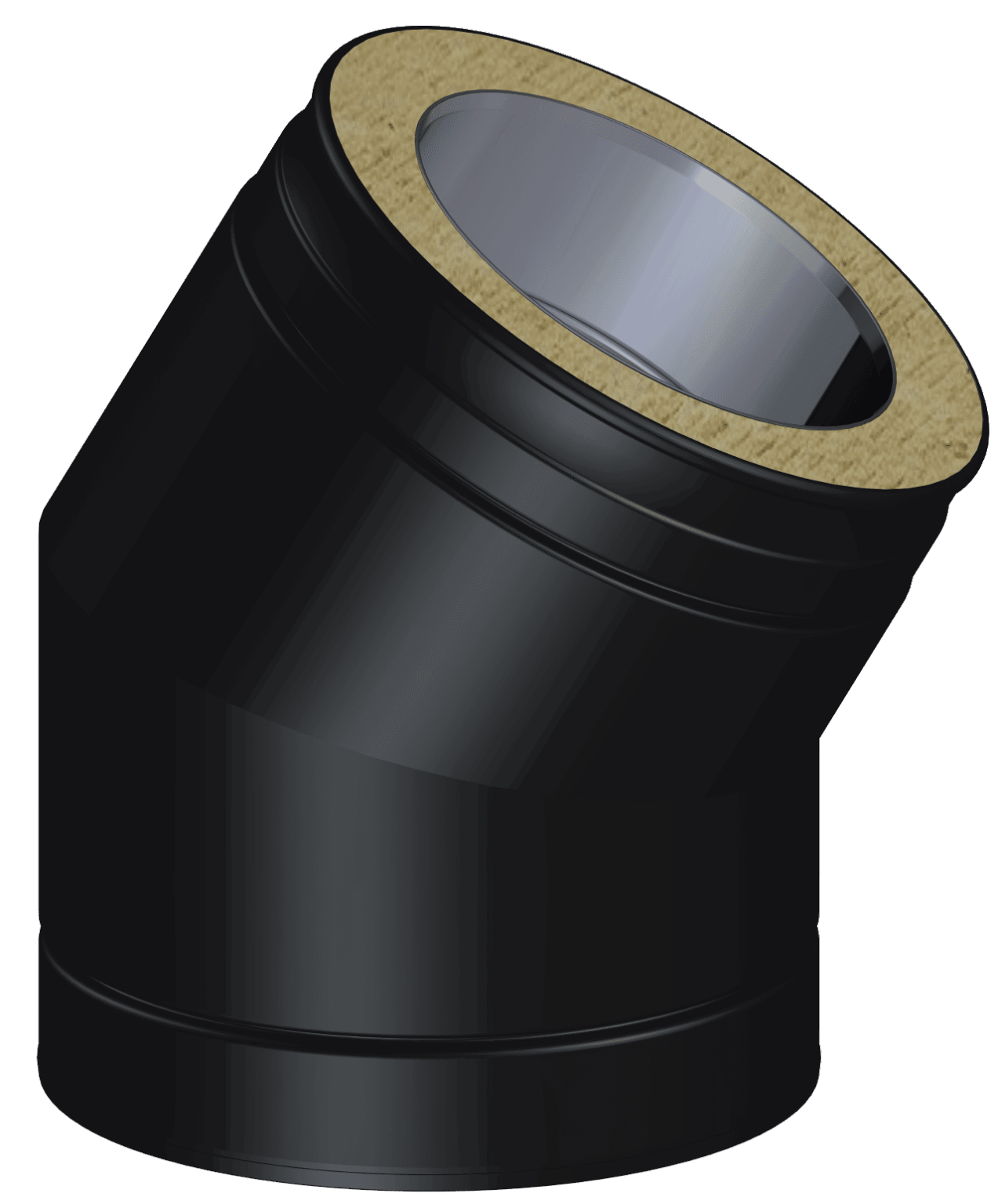 Dinak DW Design Twin Wall Flue 30 Degree Elbow - Stoves Man Ltd